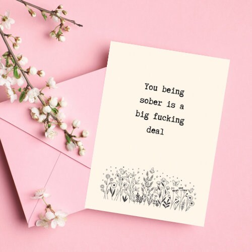 Digital Sobriety Card Digital Card Download Recovery Cards - Etsy