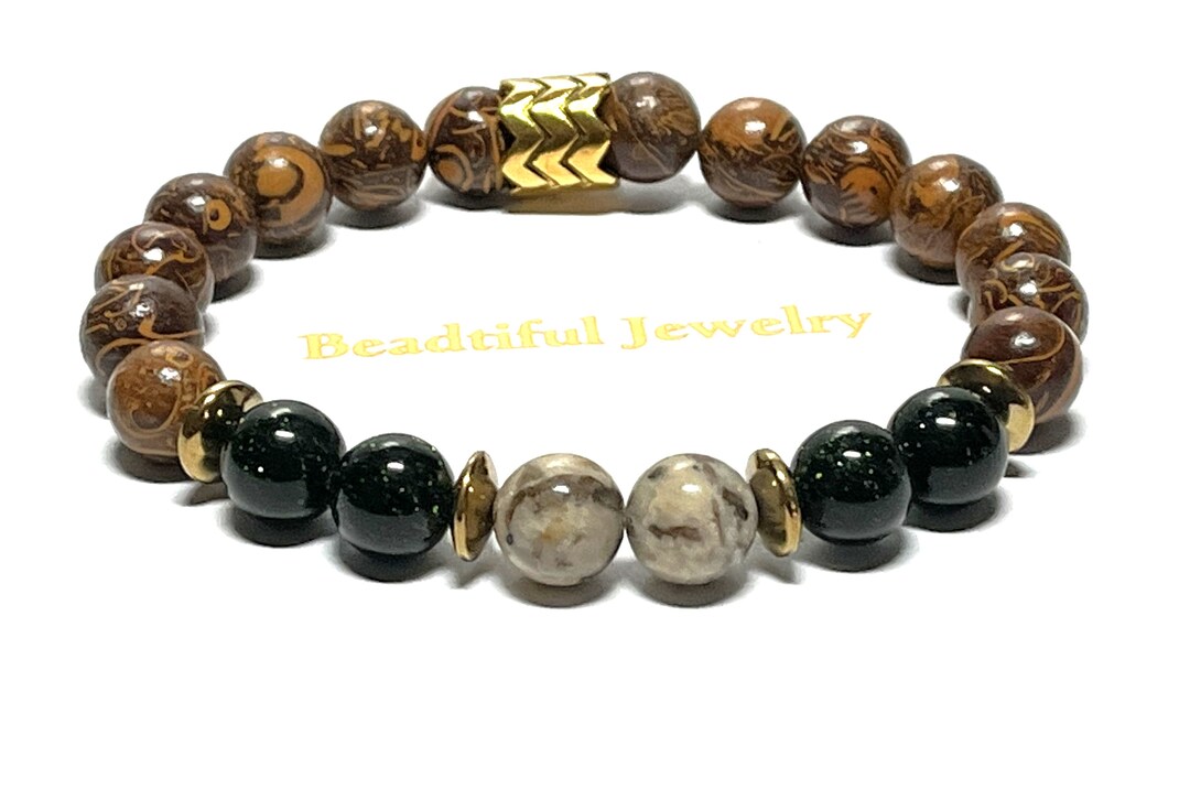 Elephant Skin Jasper/calligraphy/miriam 10mm Round Natural - Etsy