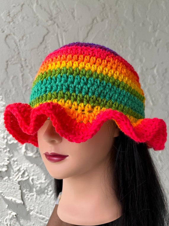 Rainbow Crochet Hat Pattern