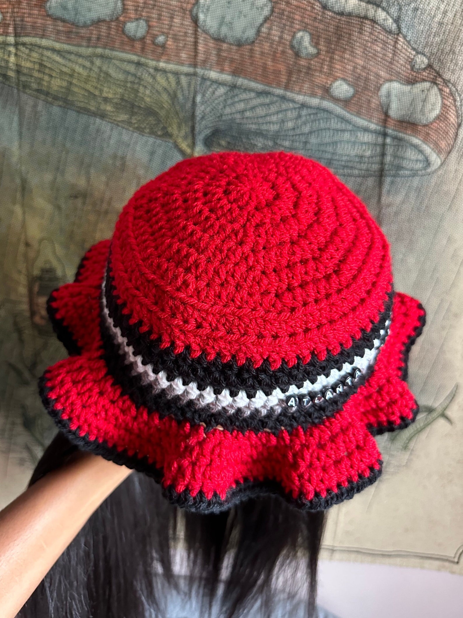 Atlanta Falcons Handmade Crochet Bucket Hat - Etsy