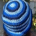 Blue Striped Handmade Crochet Bucket Hat Flare - Etsy