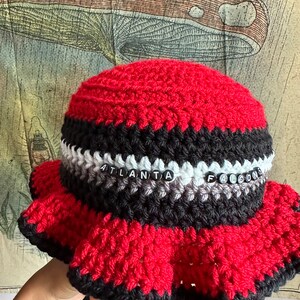 Atlanta Falcons Handmade Crochet Bucket Hat - Etsy