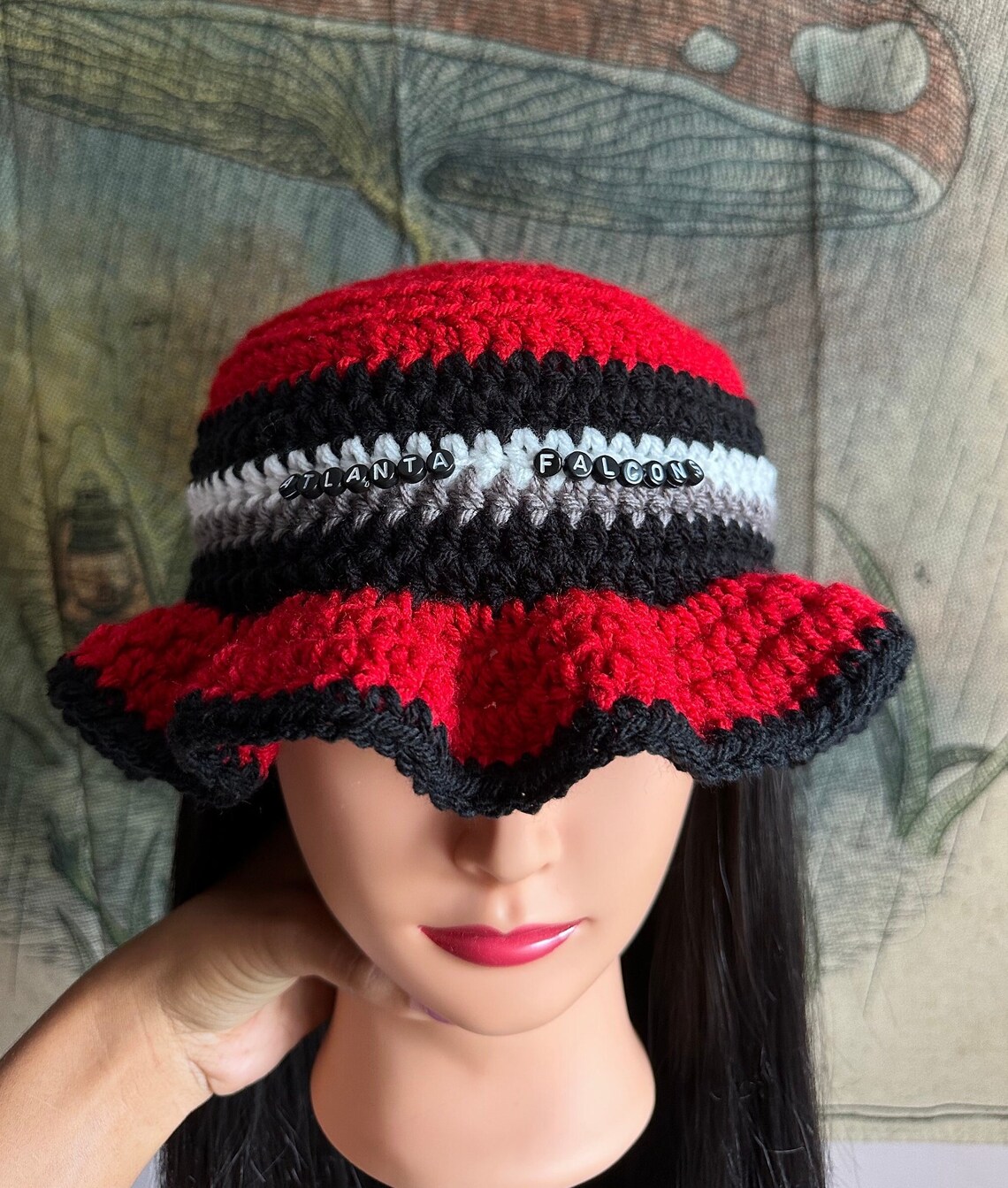 Atlanta Falcons Handmade Crochet Bucket Hat - Etsy