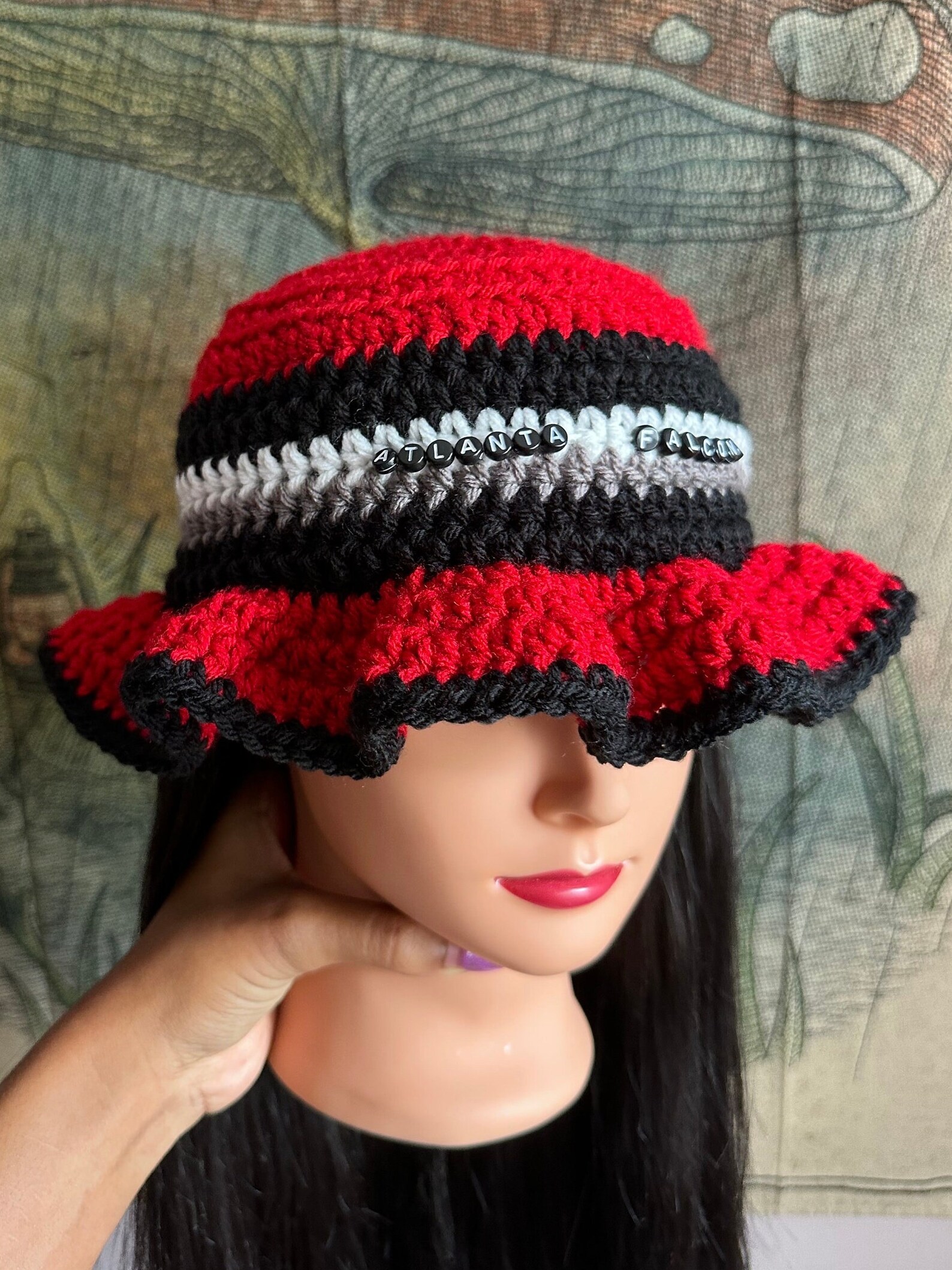 Atlanta Falcons Handmade Crochet Bucket Hat - Etsy