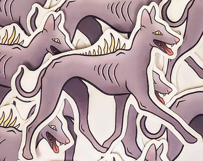 North American Chupacabra Sticker | Chupacabra Sticker | Dog Sticker ...