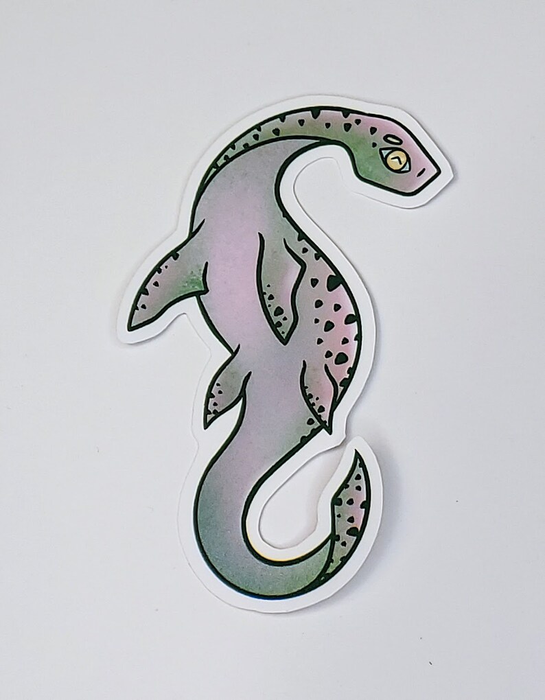 Loch Ness Monster Sticker Nessie Sticker Loch Ness Monster Cute Nessie ...