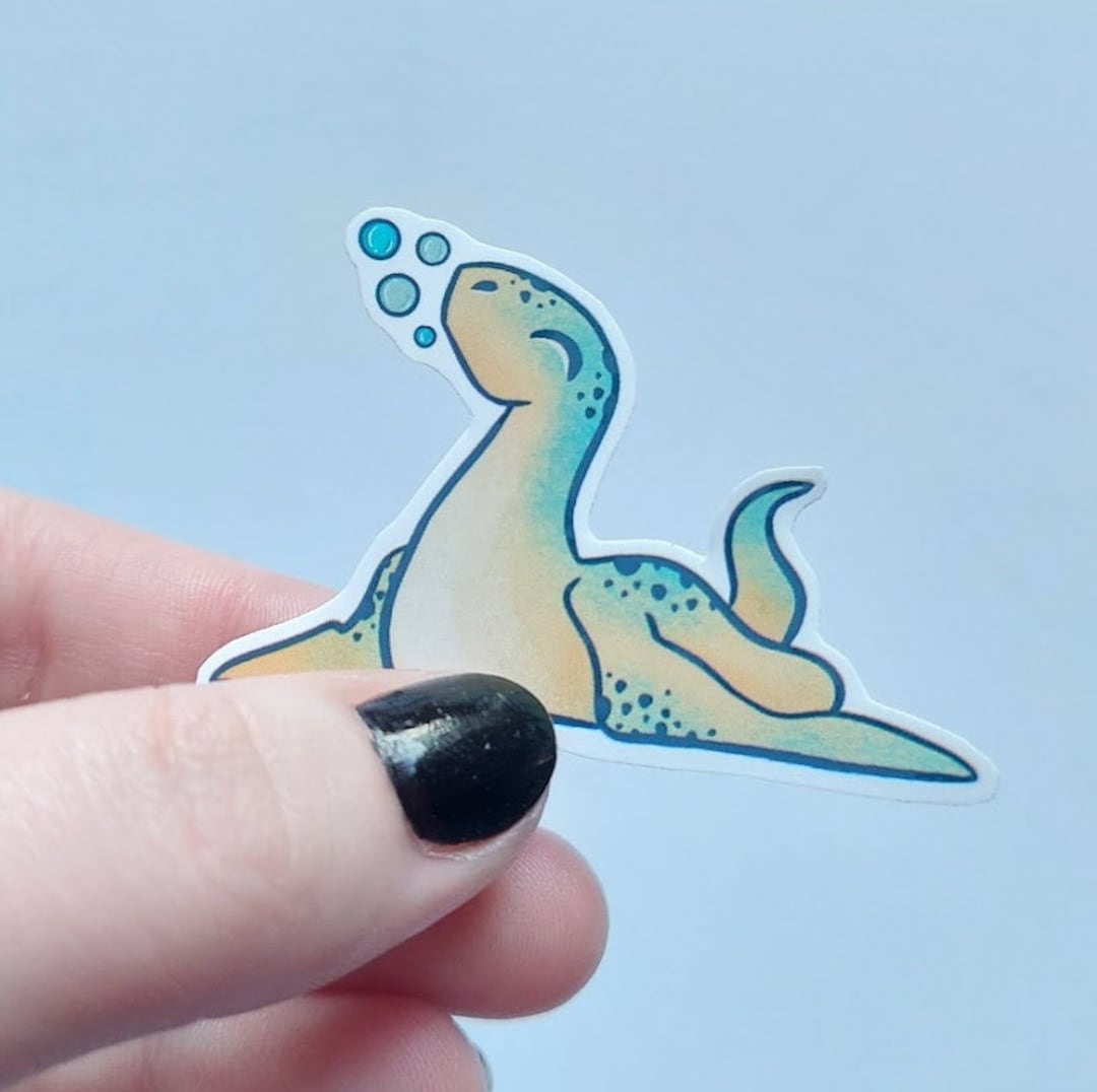 Baby Loch Ness Monster Sticker | Baby Nessie Sticker | Loch Ness ...