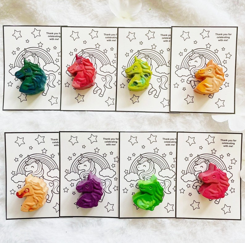 Handmade Unicorn Crayon Set | Non-toxic, Kids Party Favor - Etsy