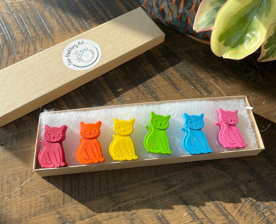 Pet Crayons Box - Cats/dogs/birds - Perfect Gifts for Kids - Birthdays ...