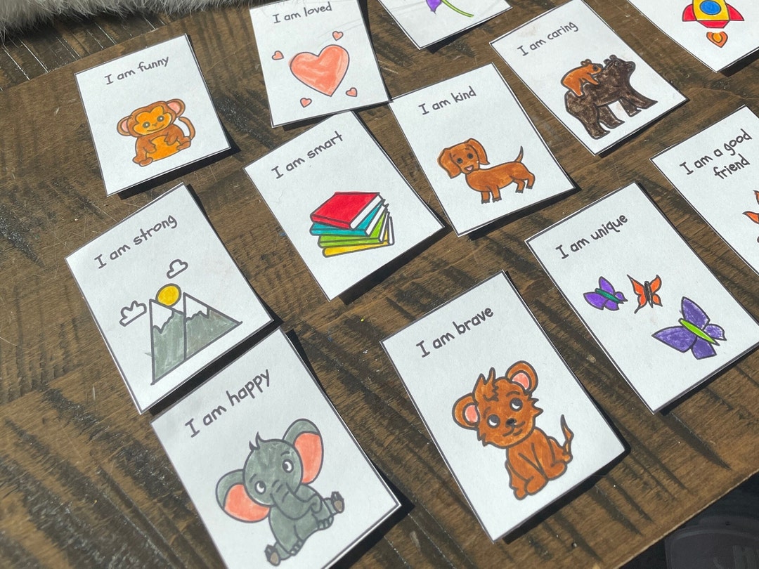 Affirmation Colouring Card Activity & Word Search Perfect Gifts for ...