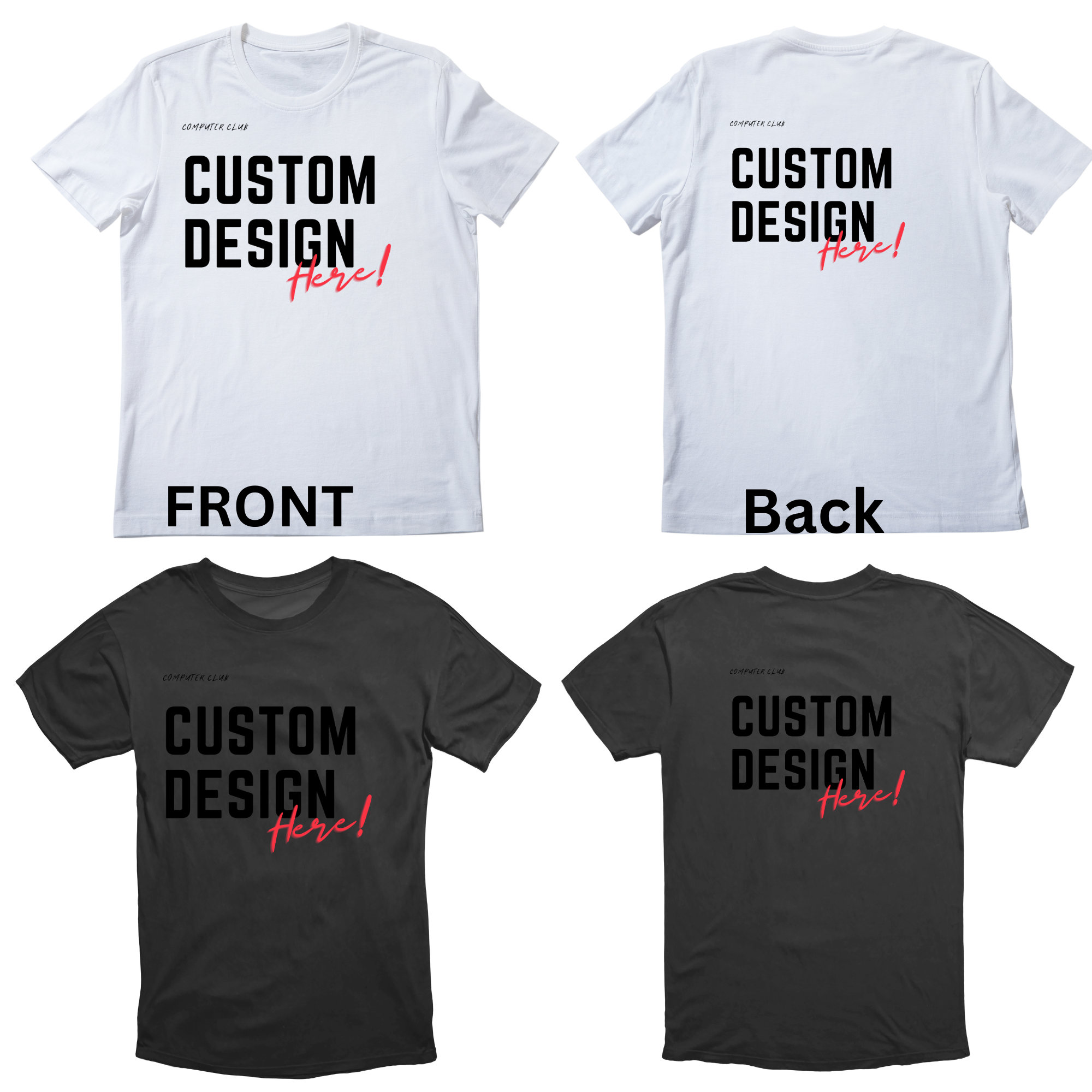 Personalized Custom T-shirt Designs, High-quality Affordable Custom ...