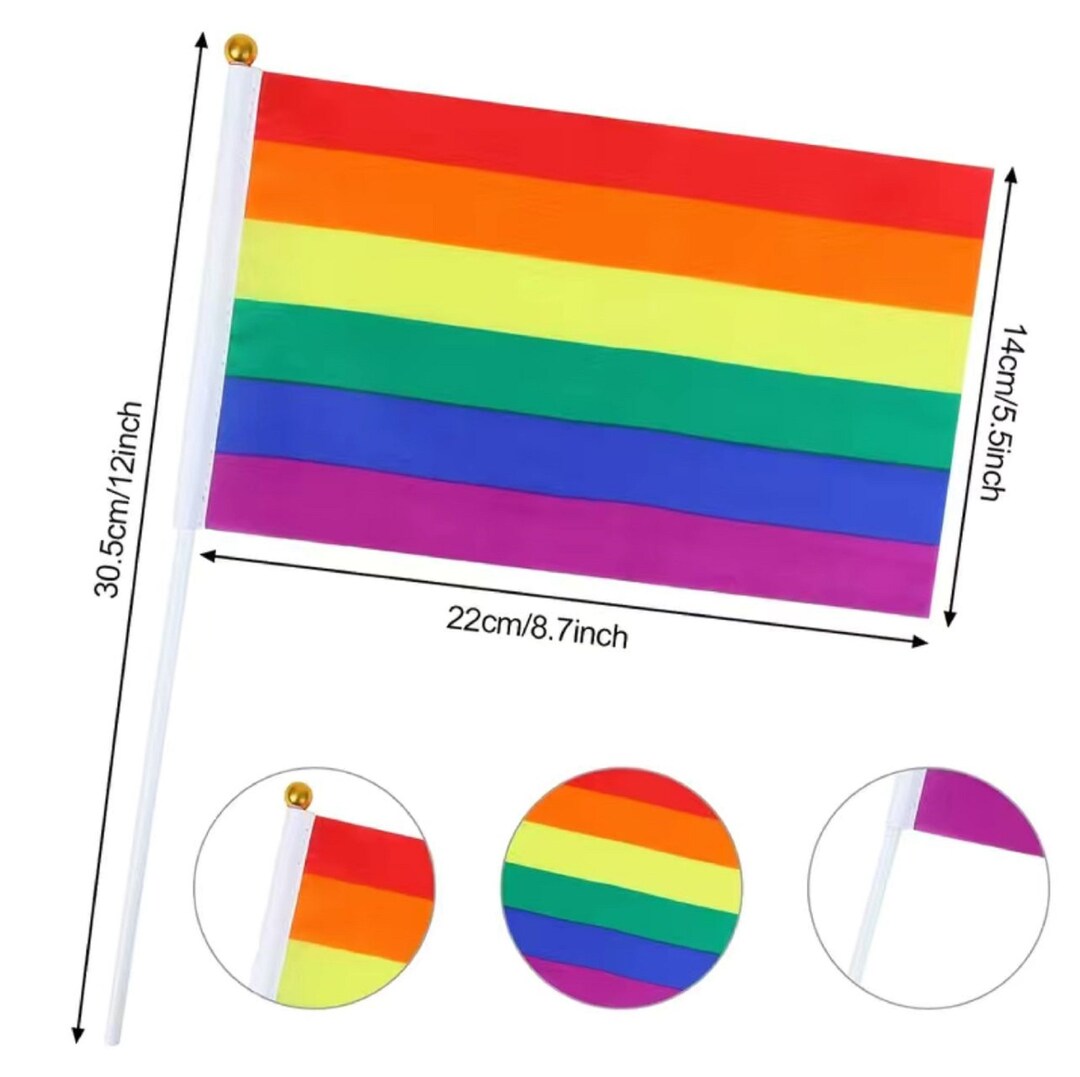 5pcs Mini Rainbow Pride Flags Pride Flag Mini Pride Flags - Etsy