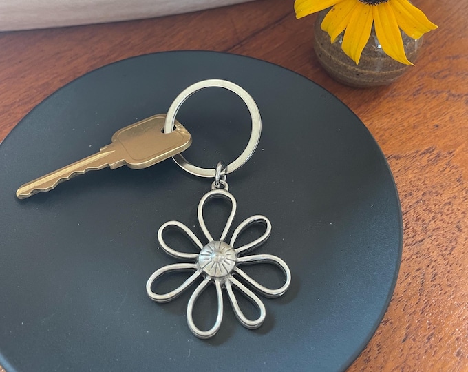 Flower Clip-on Keychain (GOLD NOW AVAILABLE!) Handmade, Bag Charm ...