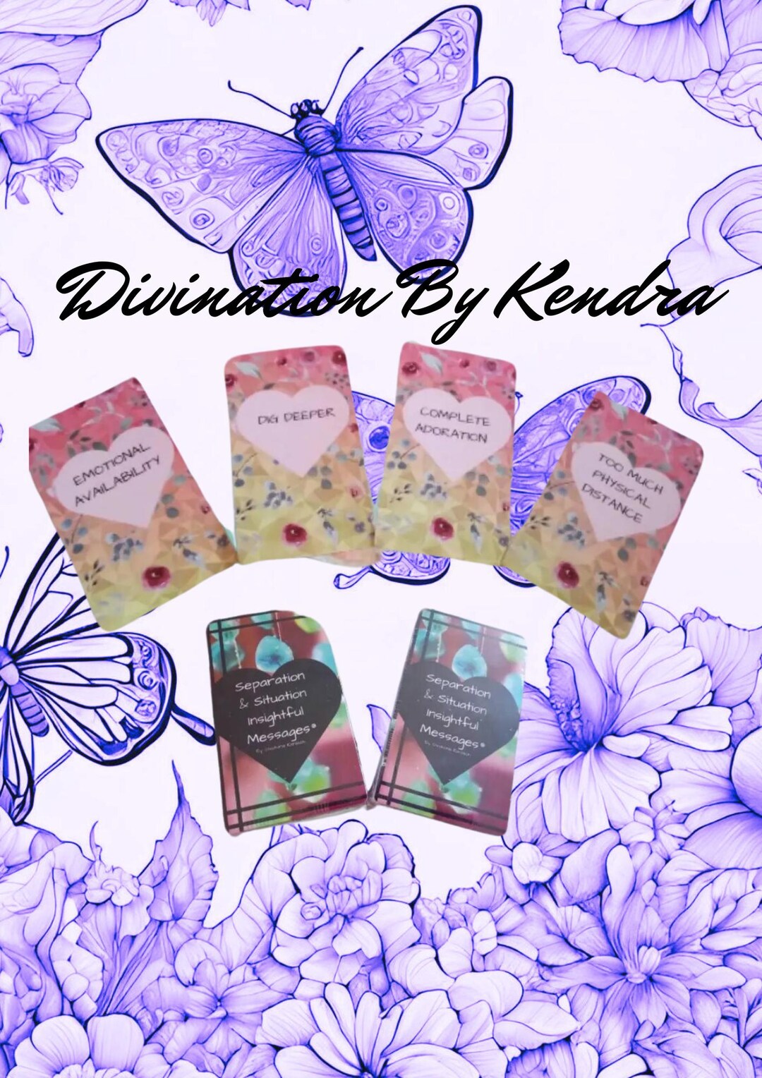 Separation & Situation Insightful Messages Oracle Deck by Stephanie ...