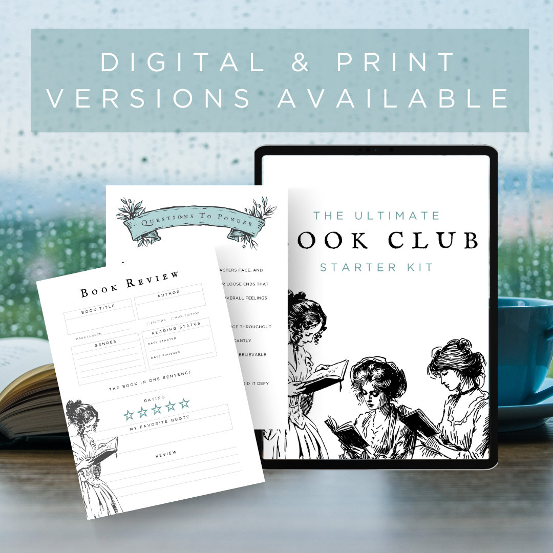 Ultimate Book Club Starter Kit | Digital and Printable Kit | Book Lover ...