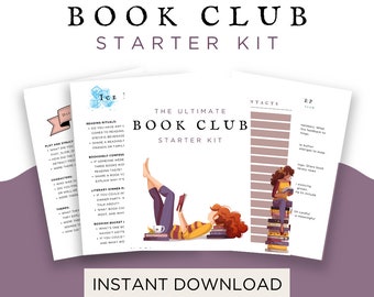 Ultimate Book Club Starter Kit | Digital and Printable Kit | Book Lover ...