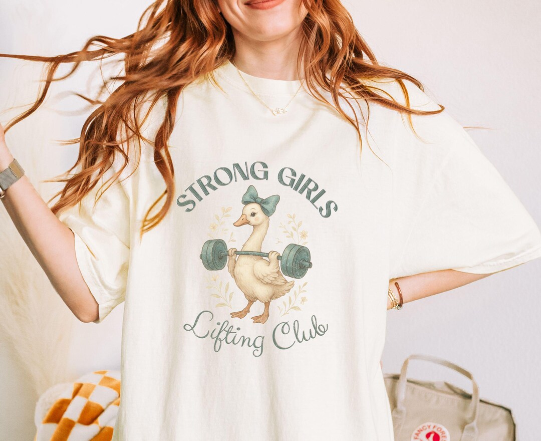 Strong Girls Lifting Club T-shirt: Comfort Colors Fitness Tee - Etsy