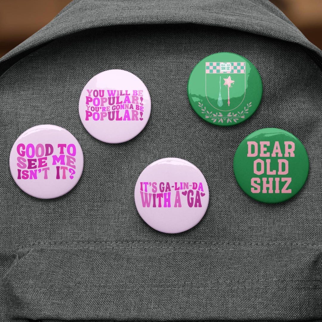 Shiz University Wicked Birthday Gift for Daughter, Button Pin, Wicked ...