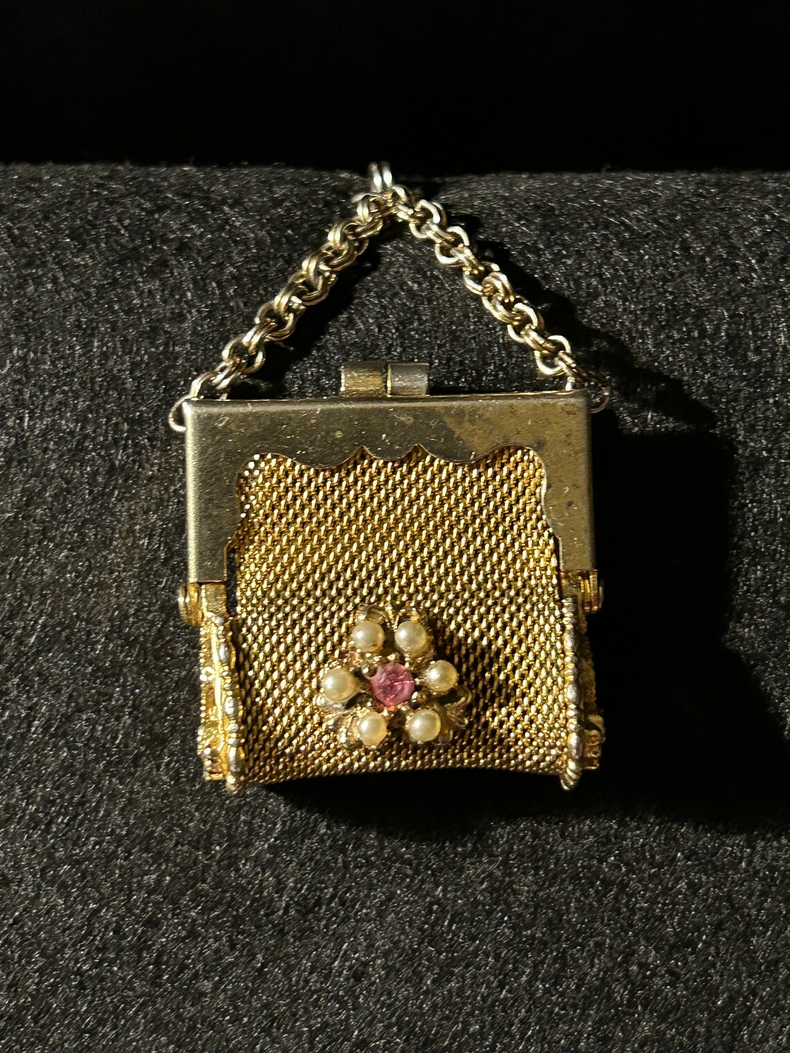 Vintage Adorned Locket Style Pillbox Pendant Purse - Etsy