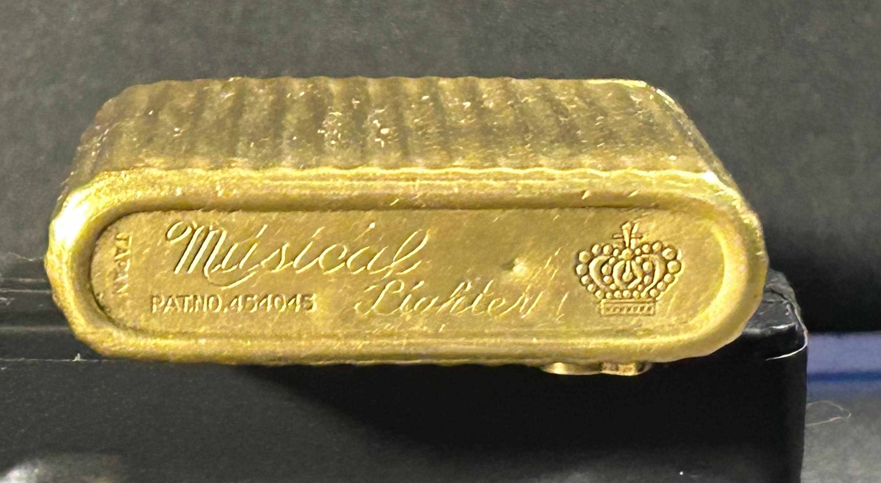 Crown Musical Lighter-gold-plated-vintage - Etsy