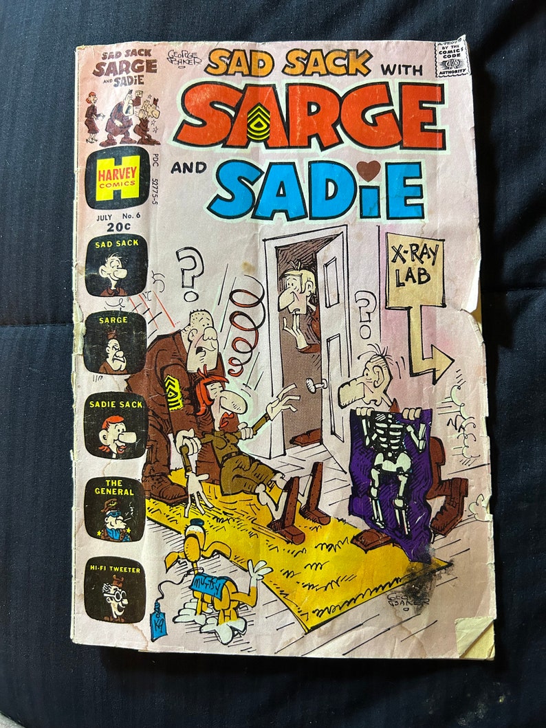 Sad Sack With Sarge and Sadie No 6 July 1973 Harvey Comics - Etsy