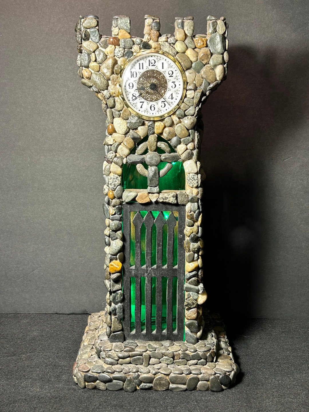 Handmade Clock Castle Style Clock Made on the Yard at Old Folsom State ...