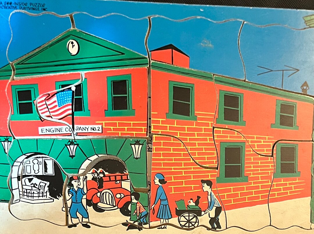 Vintage A See-inside Puzzle engine Company 2 By:creative Daythings, Inc ...