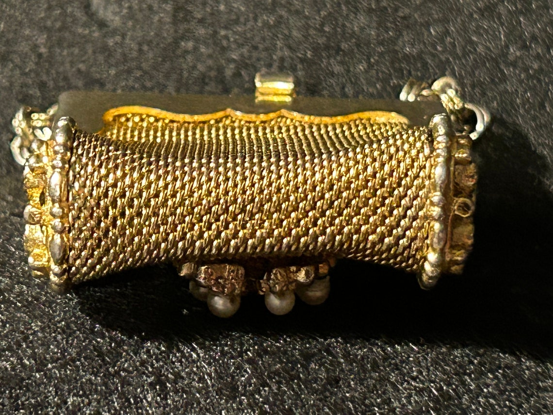 Vintage Adorned Locket Style Pillbox Pendant Purse - Etsy