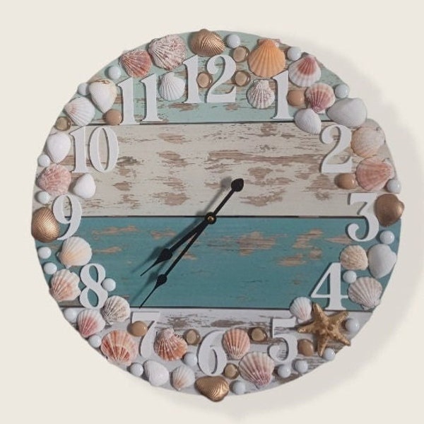 Seashell Clock - Etsy