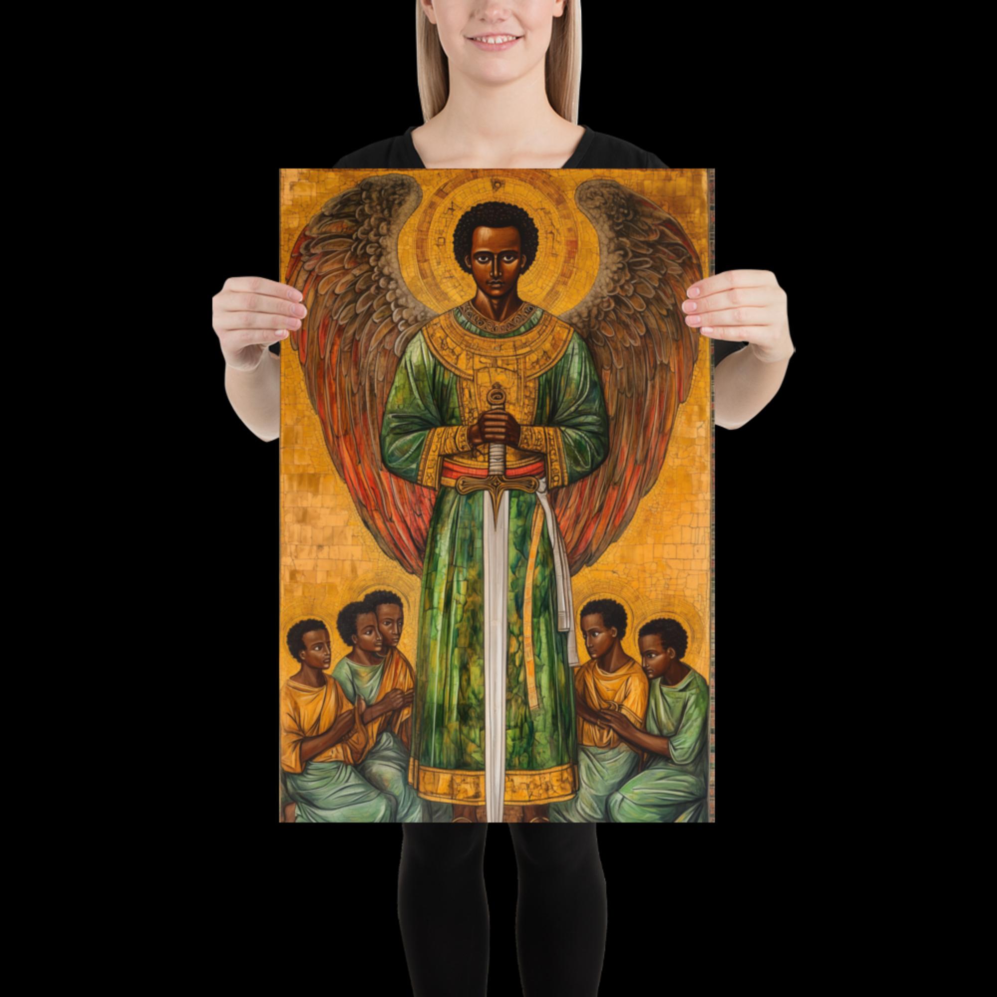 Archangel Gabriel, Digital Oil Painting, Poster, Wall Art, Religious ...