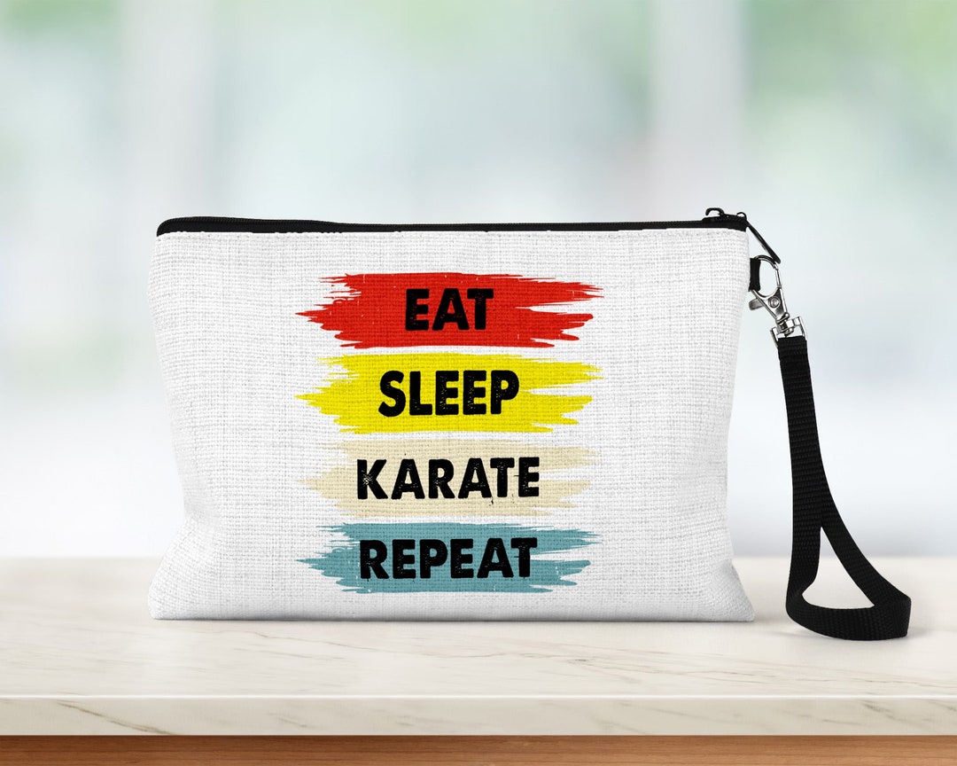 Karate Theme Pencil Case / Makeup Bag With Detachable Wrist Strap - Etsy