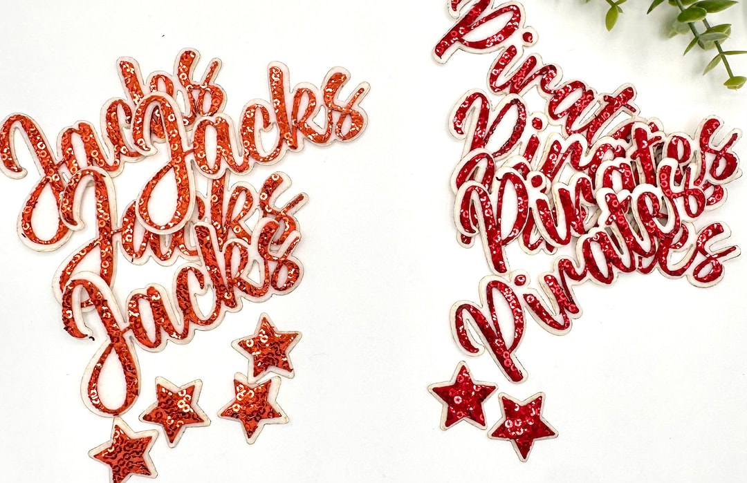 Custom Mascot Sequin Iron-on Patch - Etsy