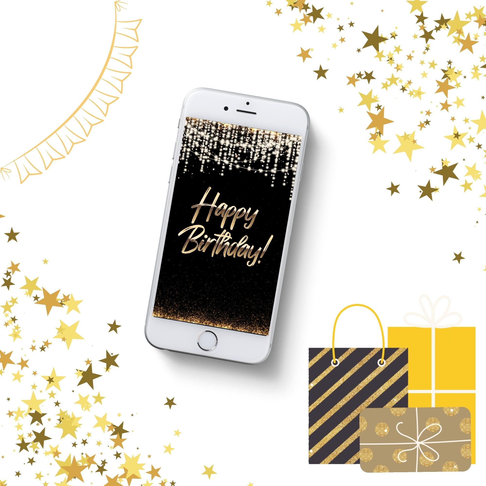 Electronic Birthday Card, Digital E-card Birthday, SMS Text Phone Email ...