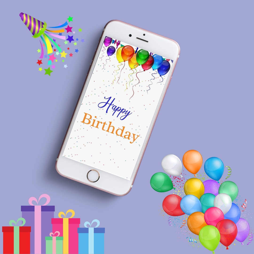 Electronic Birthday Card, Digital E-card Birthday, SMS Text Phone Email ...