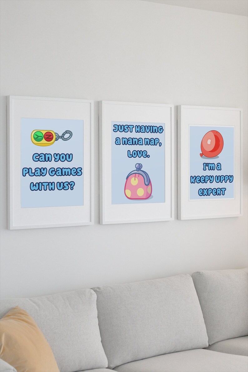 Bluey Inspired Season 1 Quote Digital Posters- 30+ Wall Posters ...