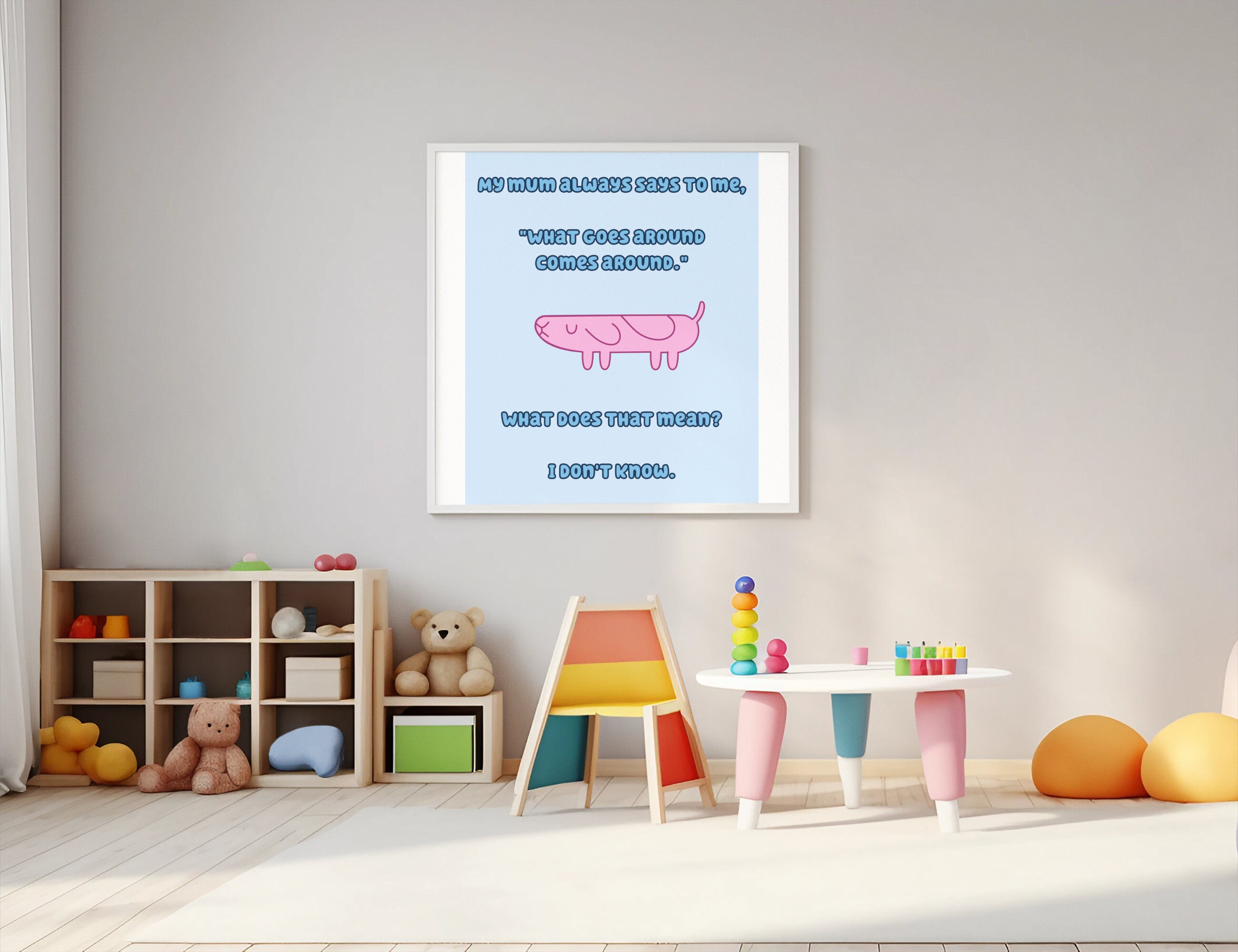 Bluey Inspired Season 1 Quote Digital Posters 30 Wall Posters Playroom ...