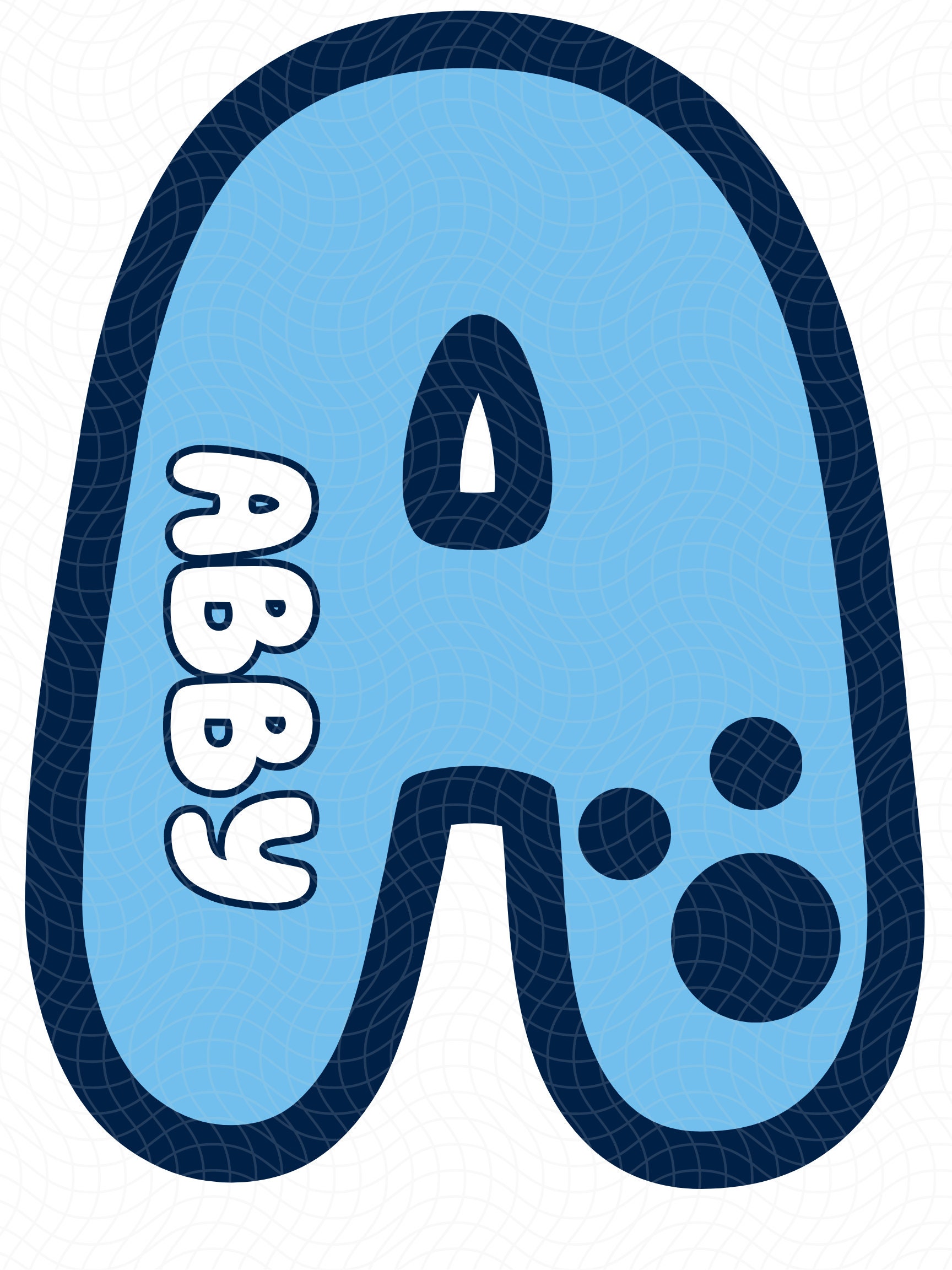 Customizable Digital Bluey Inspired Personalized Name Poster Creative ...