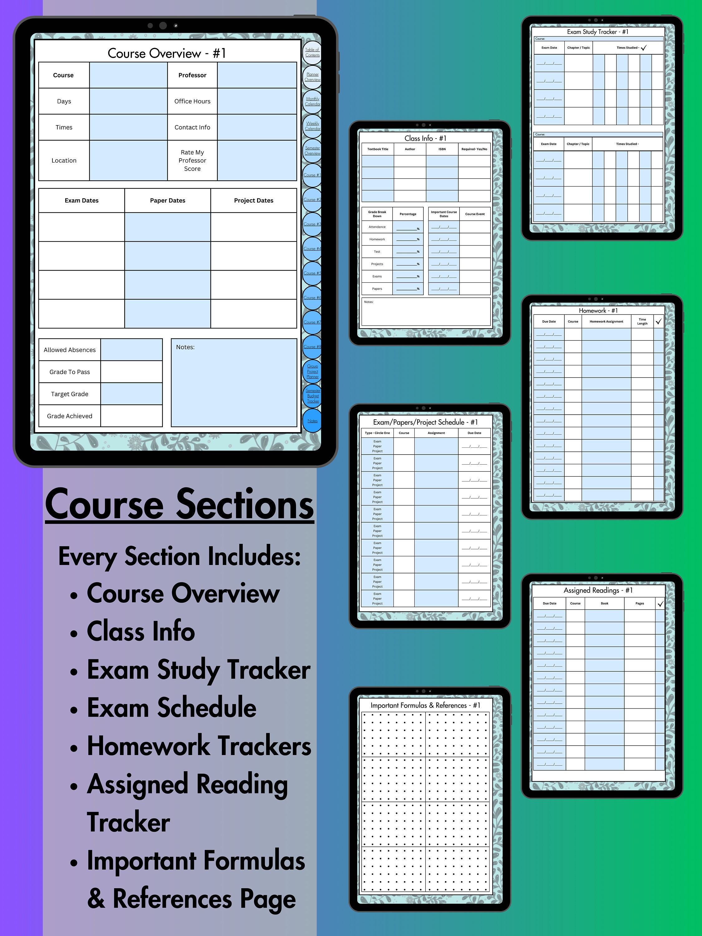 Digital ADHD Academic Planner 2023-2024 for Goodnotes - Etsy