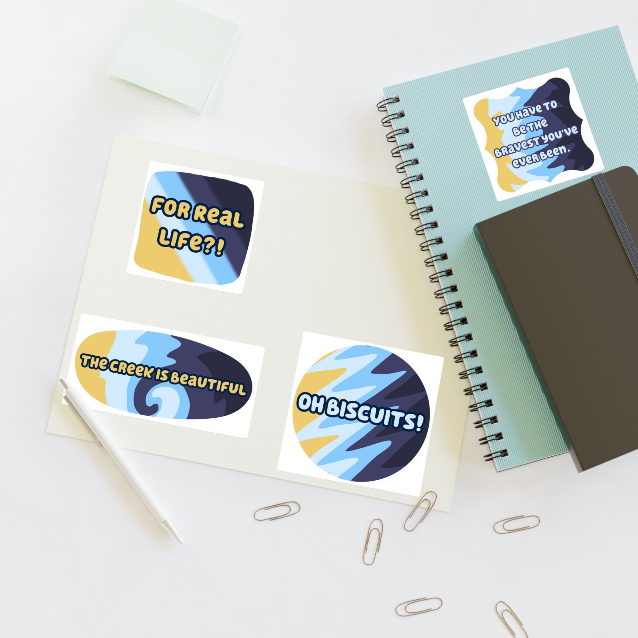 Bluey Inspired Quote Sticker Sheets Bluey Birthday Decorations Bluey ...