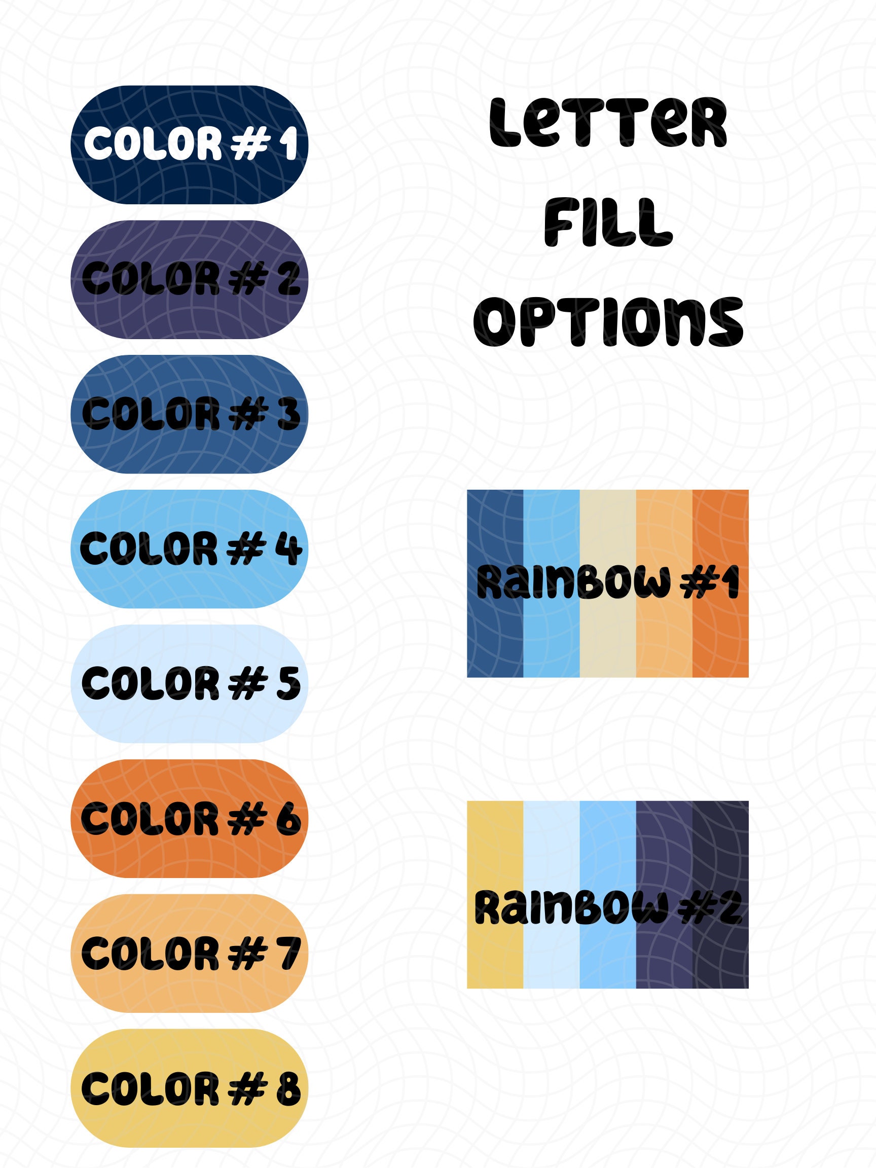 Customizable Digital Bluey Inspired Personalized Name Poster Creative ...
