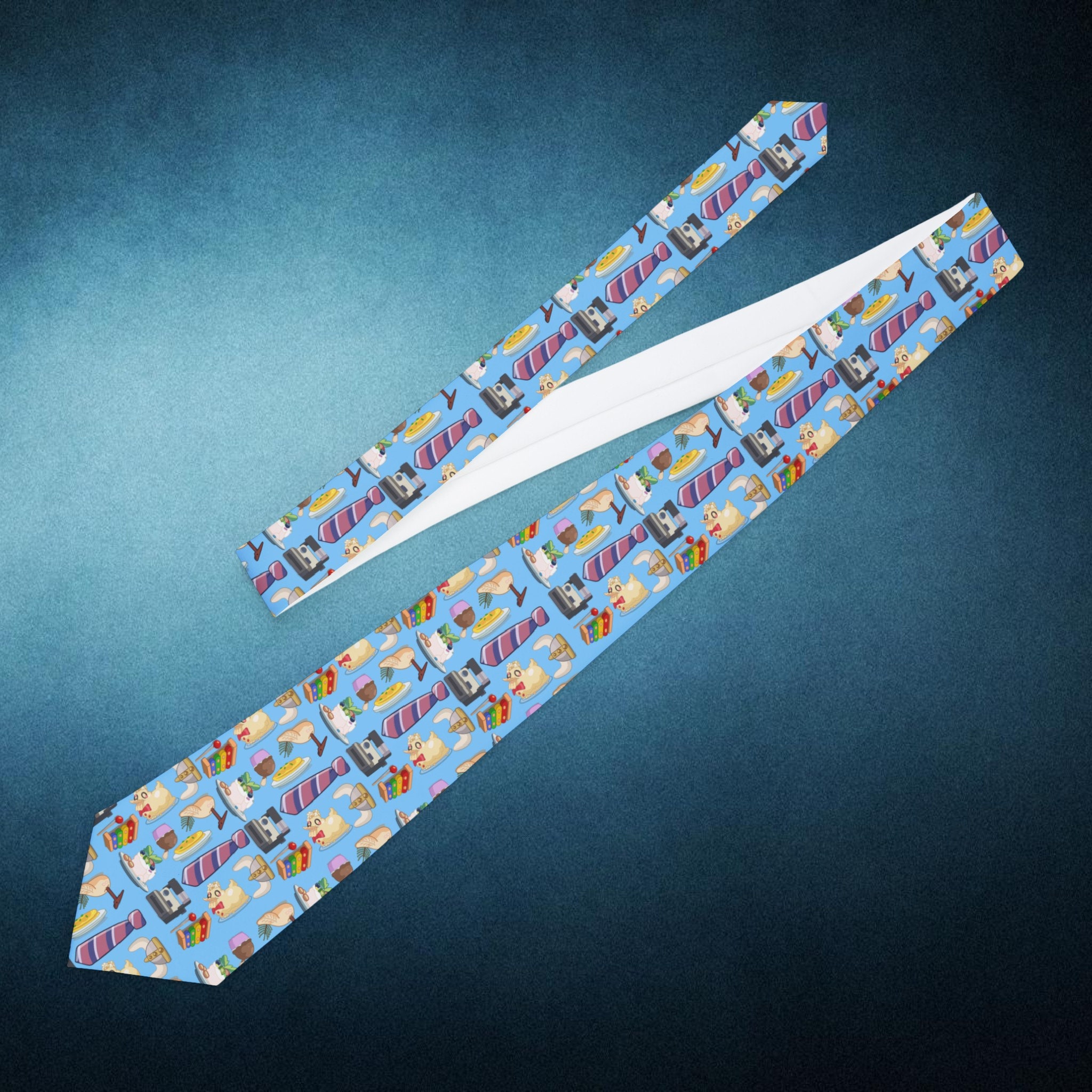 Bluey Inspired Dad Necktie Toys & Icons- Bluey Dad Tie- Bluey Adult ...