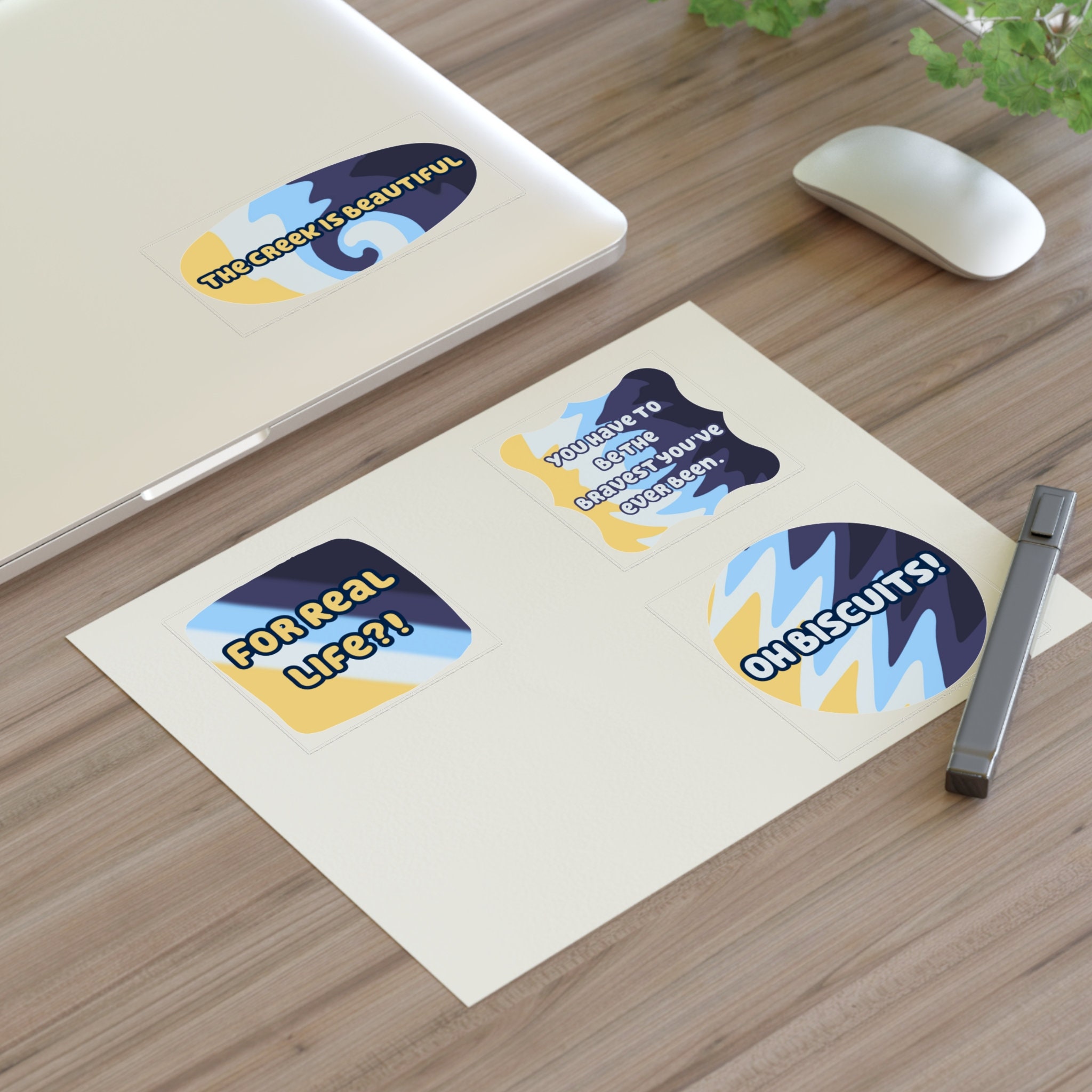 Bluey Inspired Quote Sticker Sheets Bluey Birthday Decorations Bluey ...