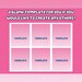 Bluey Unique Party Favor Labels Pink Theme 50 Pages Canva Template ...