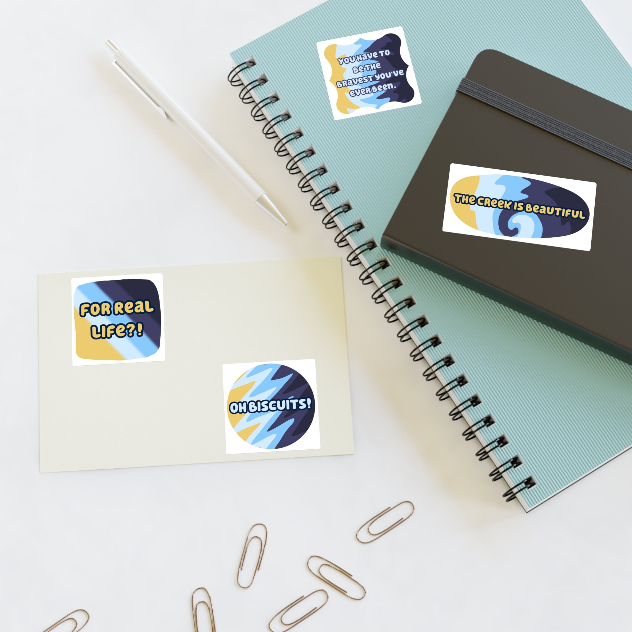 Bluey Inspired Quote Sticker Sheets Bluey Birthday Decorations Bluey ...