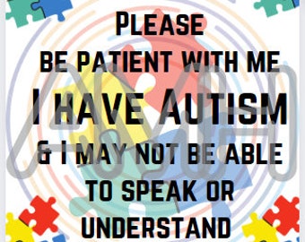 I Have Autism Stickers - Etsy