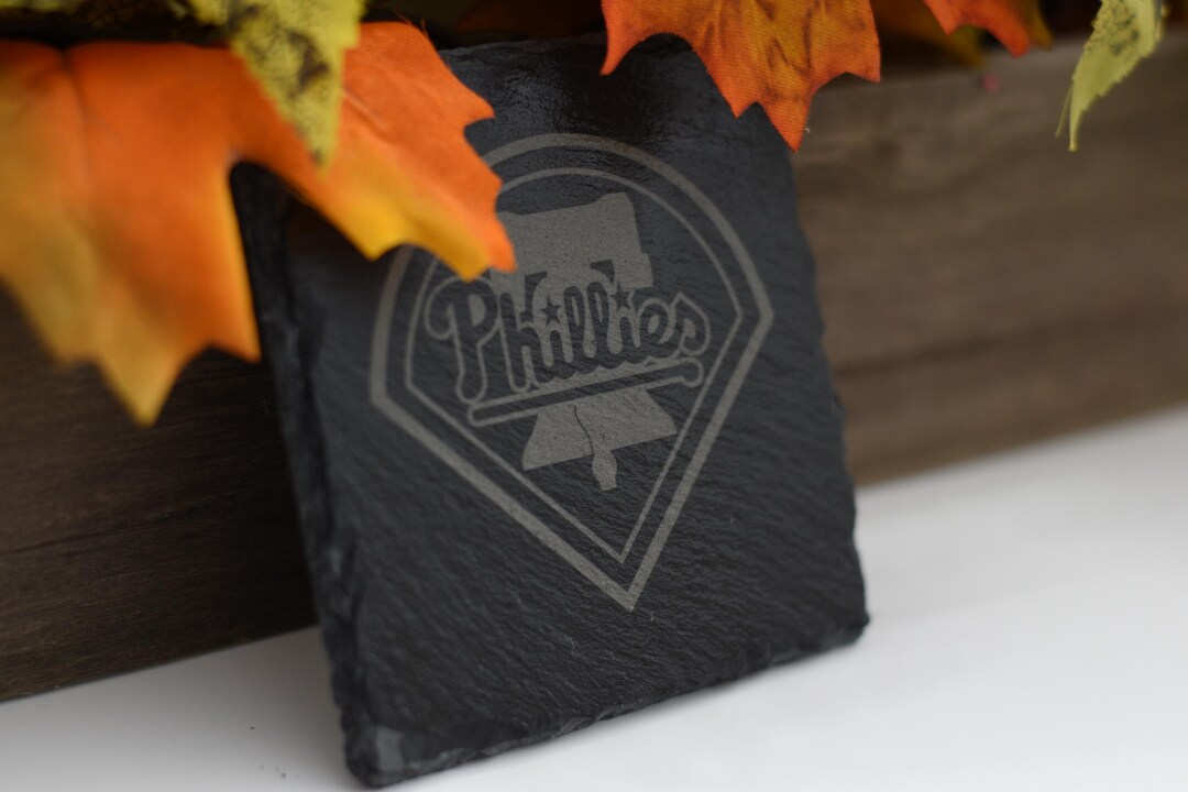 You Choose Laser Engraved Philly Sports Coaster Set Phillies Eagles ...