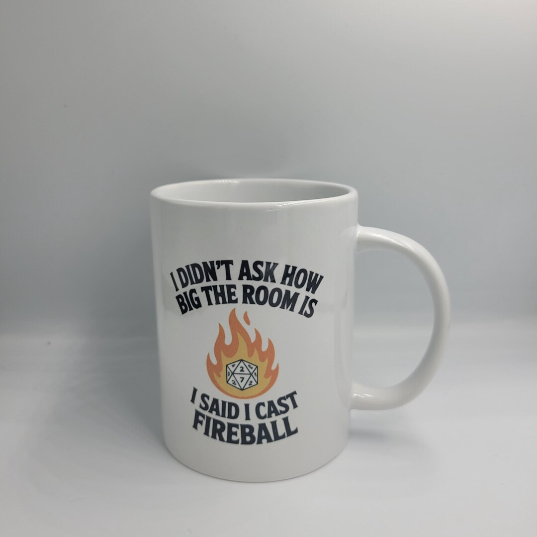 I Cast Fireball D&D 15oz Mug - Etsy