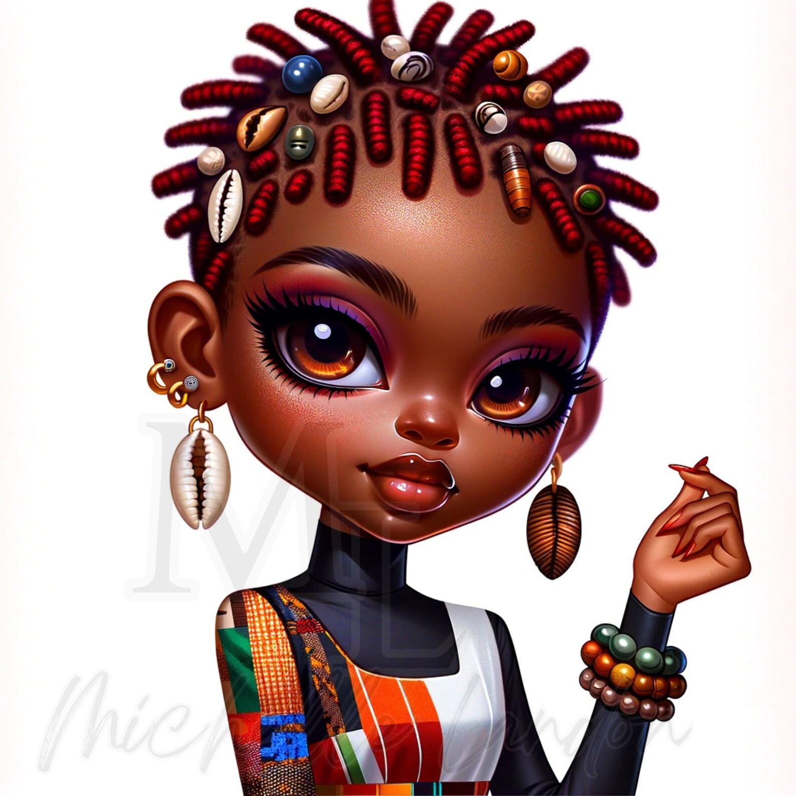 16 Hyperlinked Chibi Red Dreads Dolls Prompt Guide For Chat Gpt And Dall E3 Etsy
