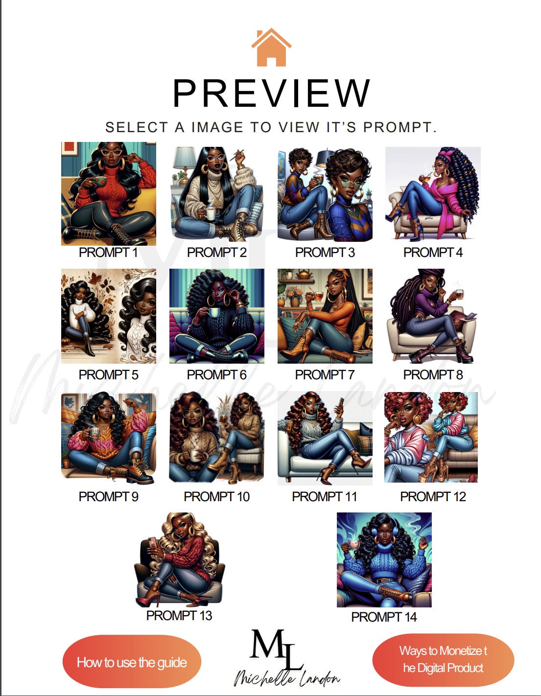Chillin DALL-E Prompt Guide - Etsy