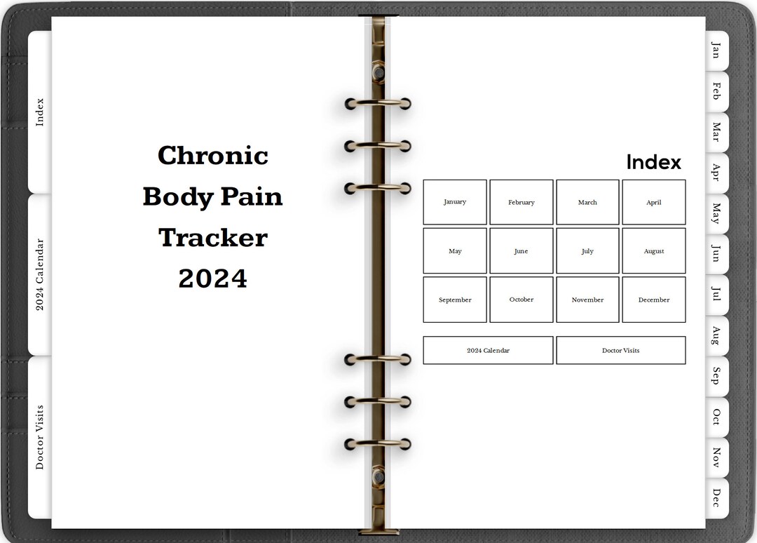 Easy Pain Tracking: Chronic Pain Planner PDF for Goodnotes, Xodo, Penly ...